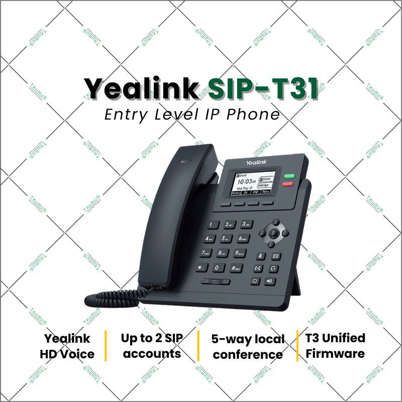 Yealink SIP-T31 HD Voice Entry Level IP Phone