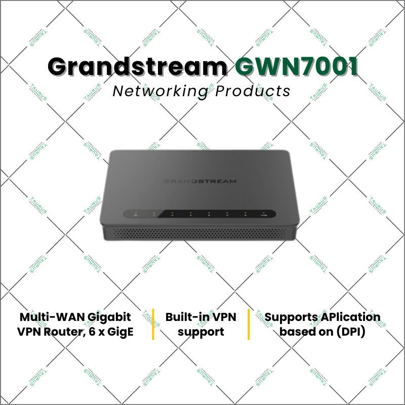 Grandstream GWN7001 Multi-WAN Gigabit VPN Router, 6 x GigE