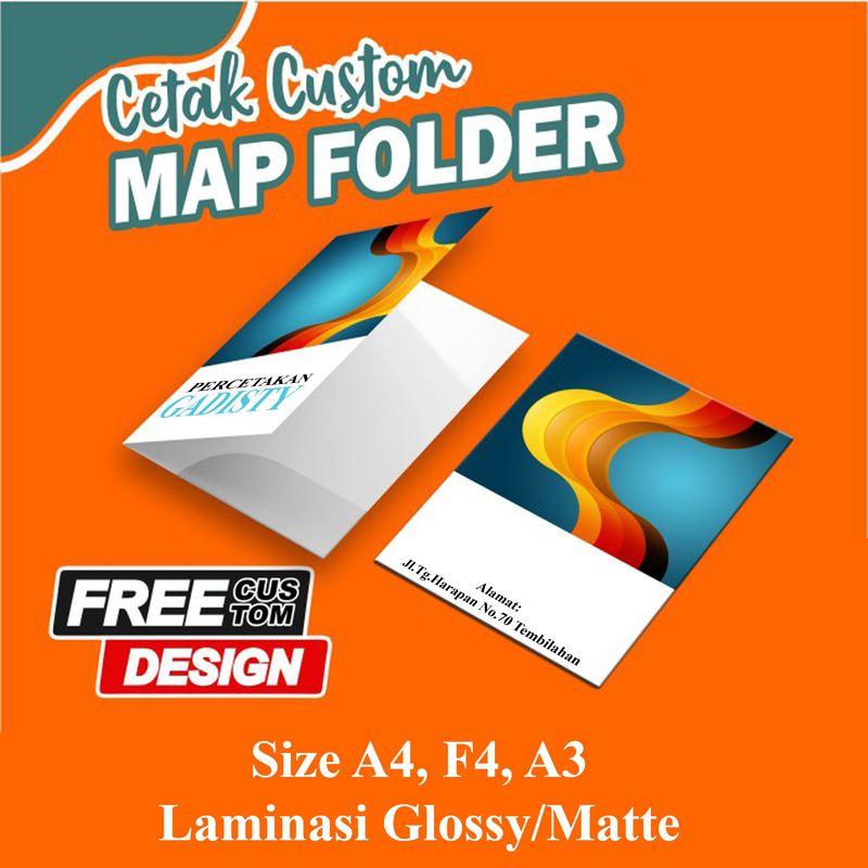 Cetak Map Custom Full Color