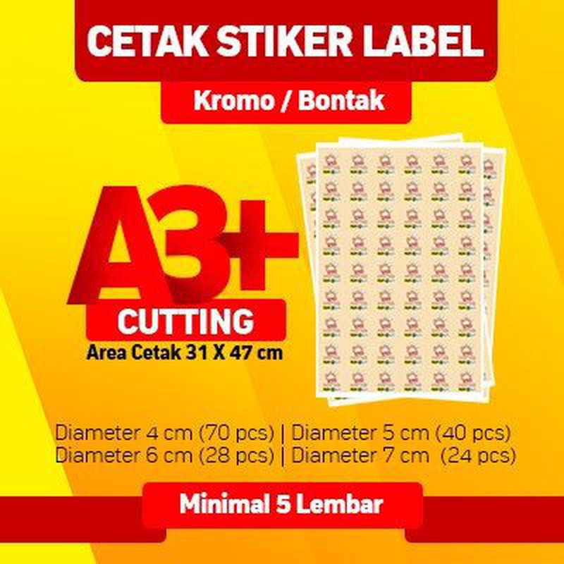 Cetak Stiker Cutting A3
