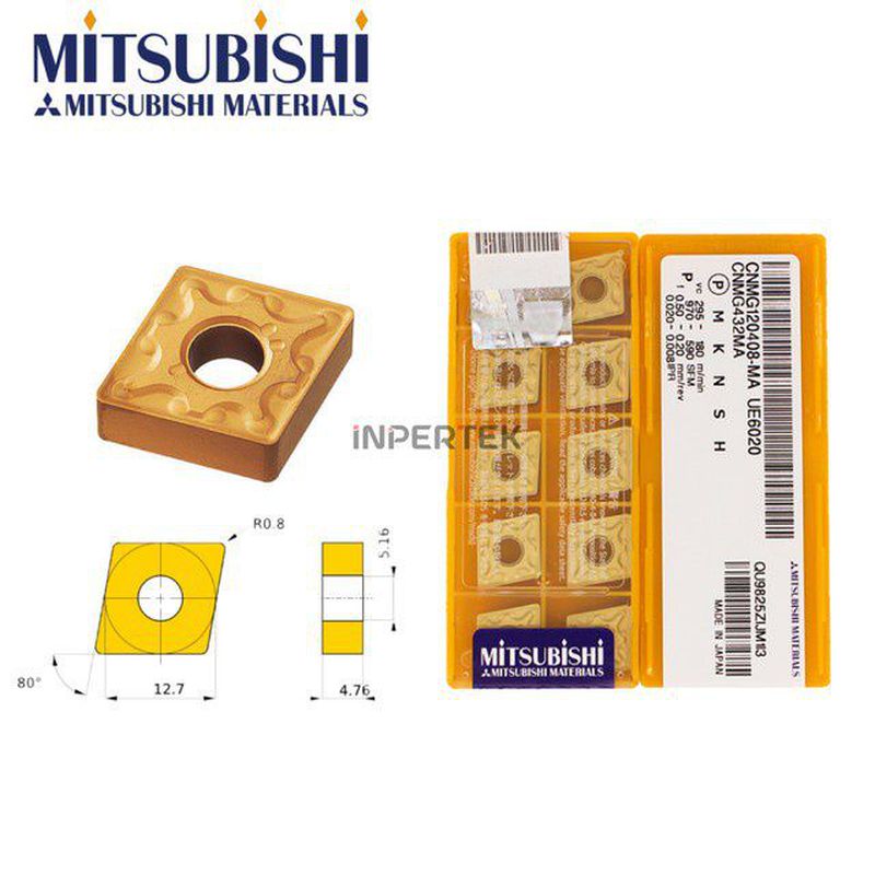 CNMG 120408-MA Mitsubishi|Insert Bubut CNMG isi 10