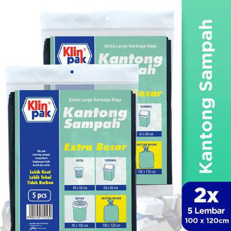 KLIN PAK KANTONG SAMPAH 100X120CM