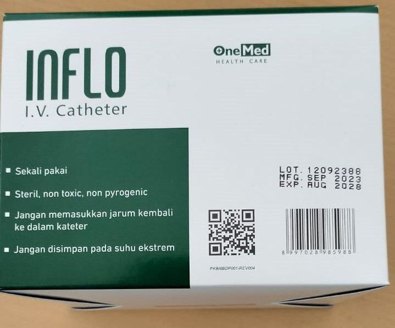 INFLO (IV CATHETER) ONEMED - 20