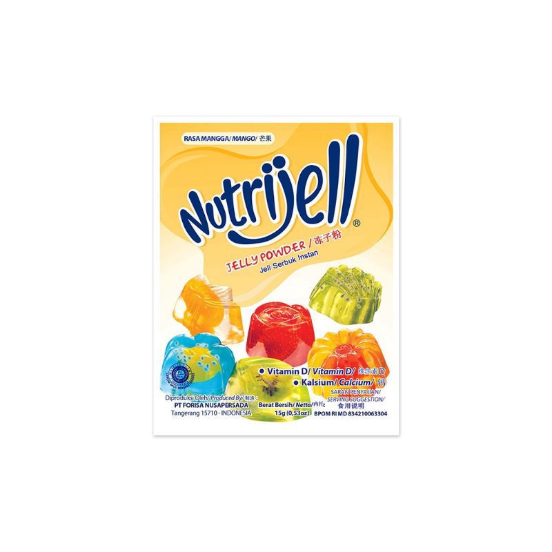 NUTRIJELL Rasa Mangga /Agar-Agar Mangga15gr / KOTAK