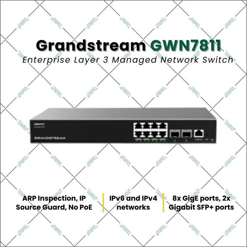 Grandstream GWN7811 Enterprise-Grade Layer 3 Managed Network Switch