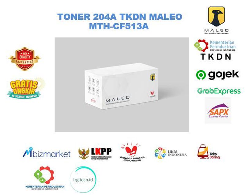 TONER 204A TKDN - MTH-CF513A - Warna Magenta Toner Cartridge for HP ...