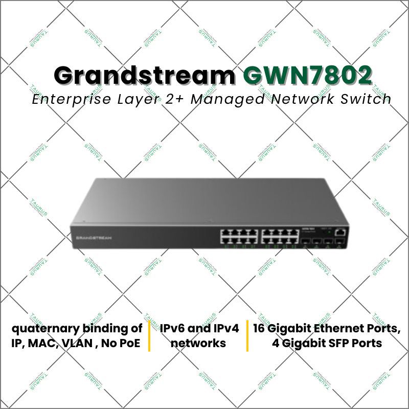 Grandstream GWN7802 16-port Gigabit managed network switch – L2