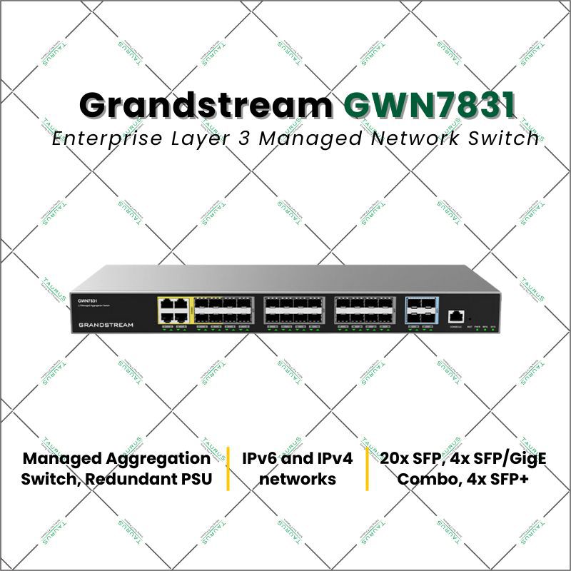 Grandstream GWN7831 Enterprise Layer 3 Managed Aggregation Switch