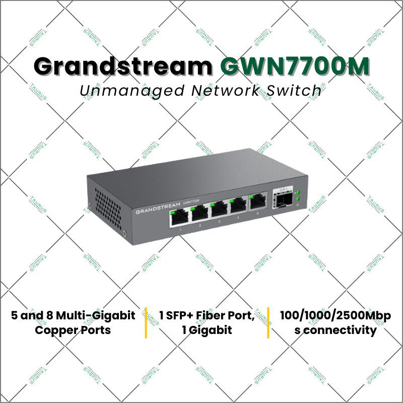 Grandstream GWN7700M Unmanaged 2.5G Multi-Gigabit Network Switches