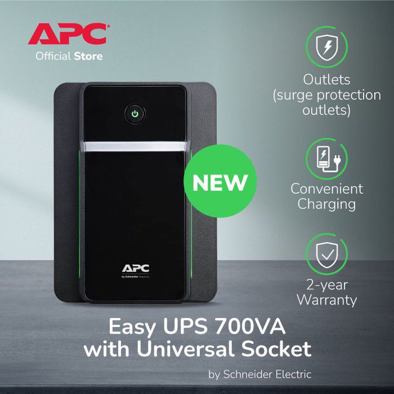 UPS APC Easy UPS BVX 700VA 360W BVX700LUI-MS