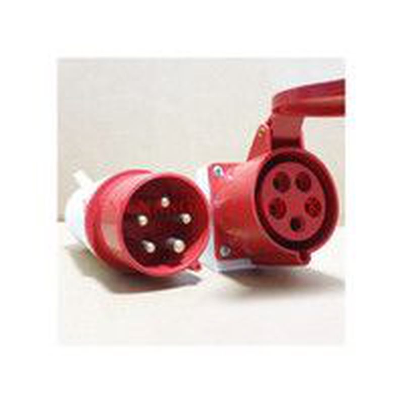 Plug & Wall Socket Surface Mounting 5 Pole 5Pin 3Phase 32A Male Female ...