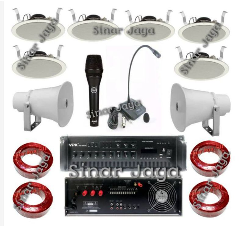 Paket Sound system Music N Paging TOA Plafon Ceiling
