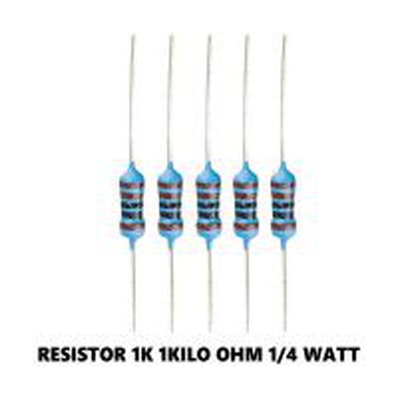 RESITOR 1k ohm 1/4wat isi 200pcs