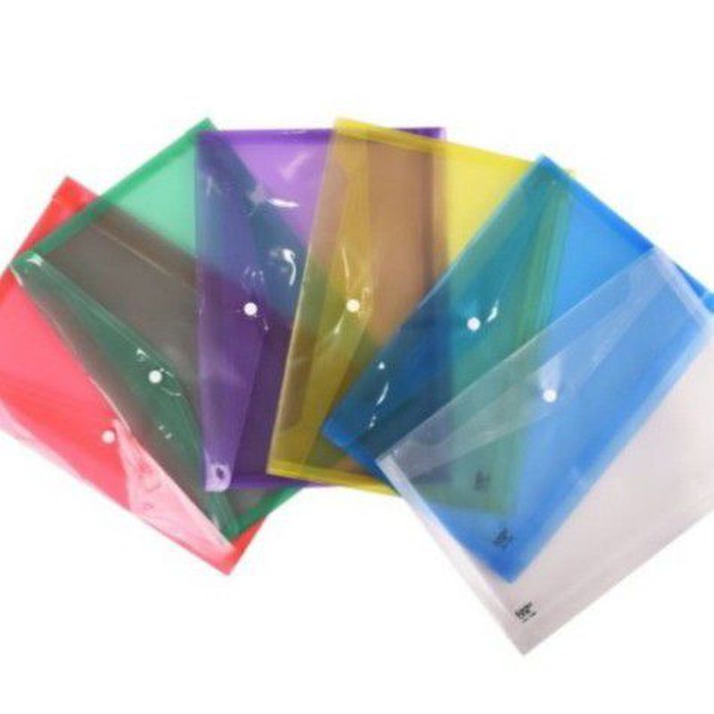 Map file plastik kancing F4