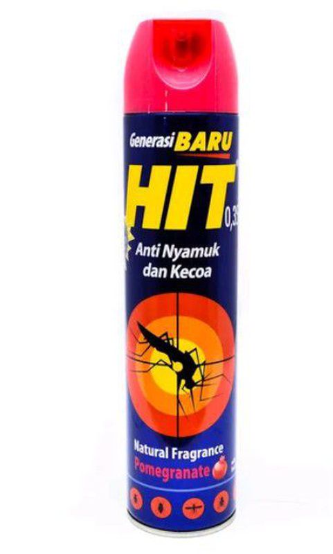 HIT Aerosol 600ml // 600 ml Obat Nyamuk Serangga Kecoa Semprot - Merah
