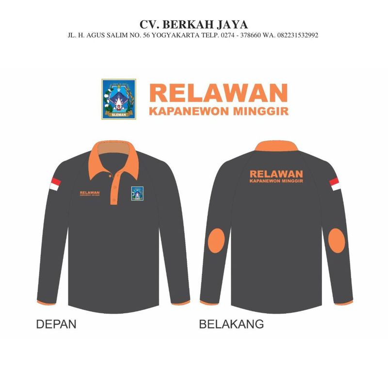 KAOS RELAWAN LENGAN PANJANG