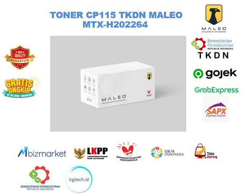 TONER CP115 TKDN - MTX-H202264 - Untuk Black Toner Cartridge for Fuji Xerox DocuPrint CM115w,CM225fw