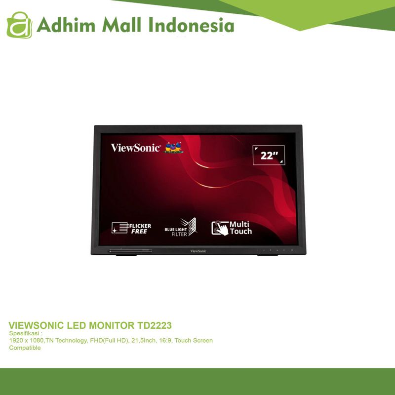 VIEWSONIC LED MONITOR 22 INCH TD2223