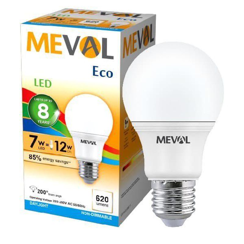 Lampu LED Bulb Meval 7w ECO Putih