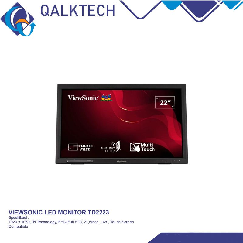 VIEWSONIC LED MONITOR 22 INCH TD2223