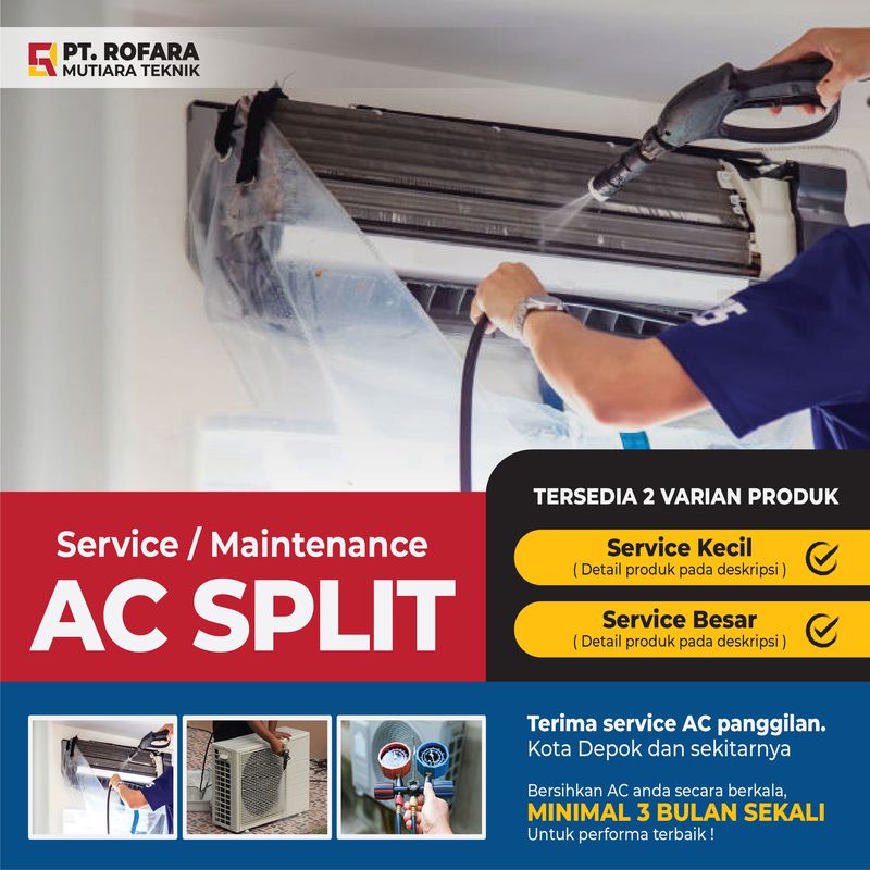 SERVICE AC SPLIT - SERVICE KECIL / BESAR - Service Kecil