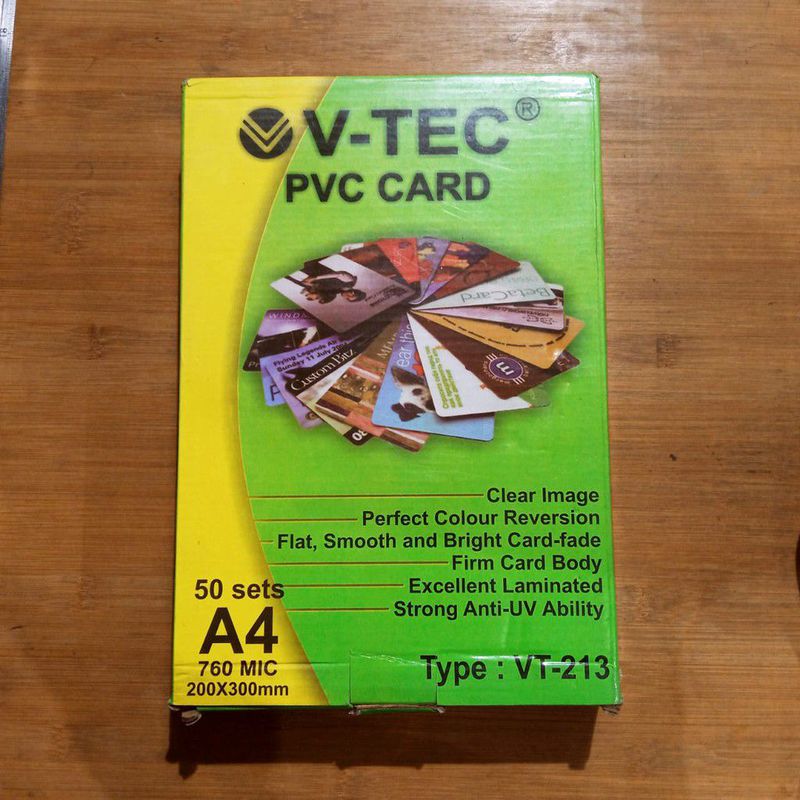 Kertas PVC A4 isi 50 lembar