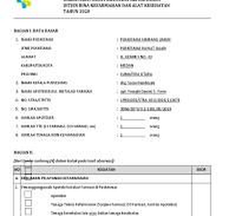 Cetak Form Skrining F4 (BB)