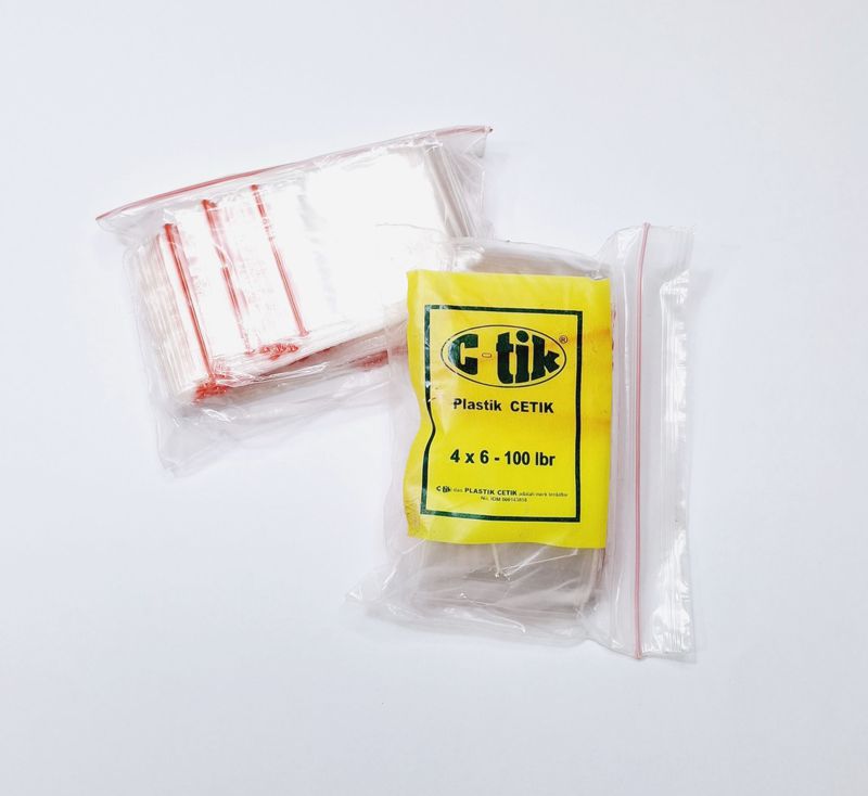 Plastik Cetik 4x6 isi 100 Lembar