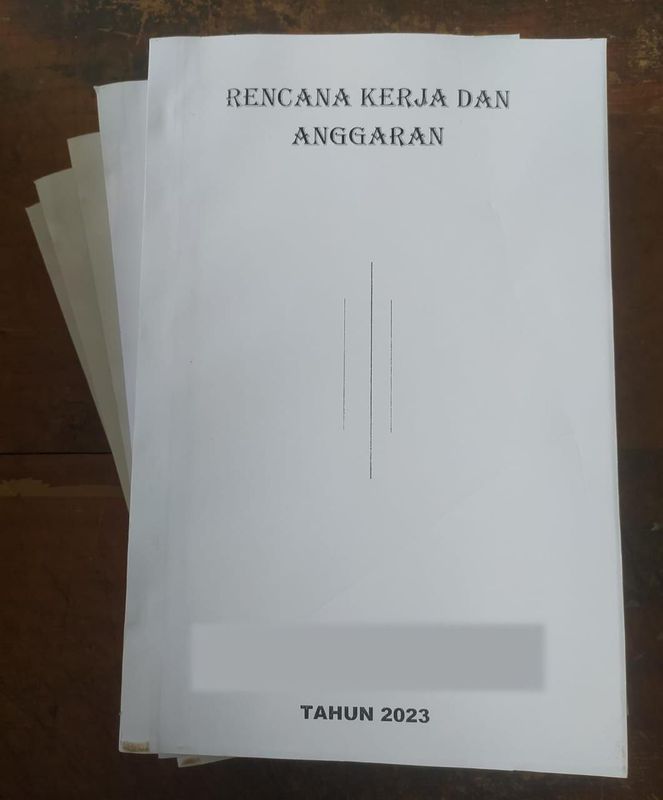 CETAK COVER RKA (Rencana Kerja dan Anggaran)