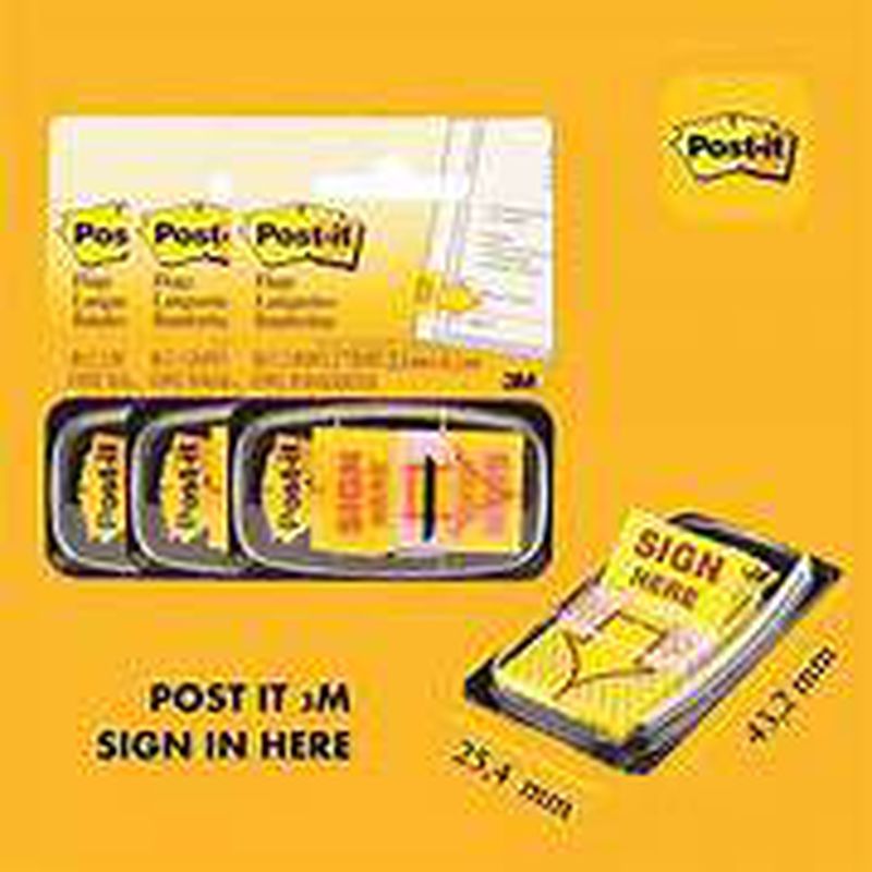 Post it Sign here