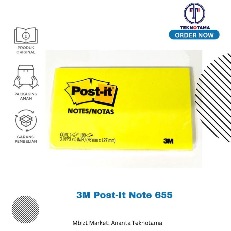 Sticky Notes / Pos It 3M - Sticky Note 655