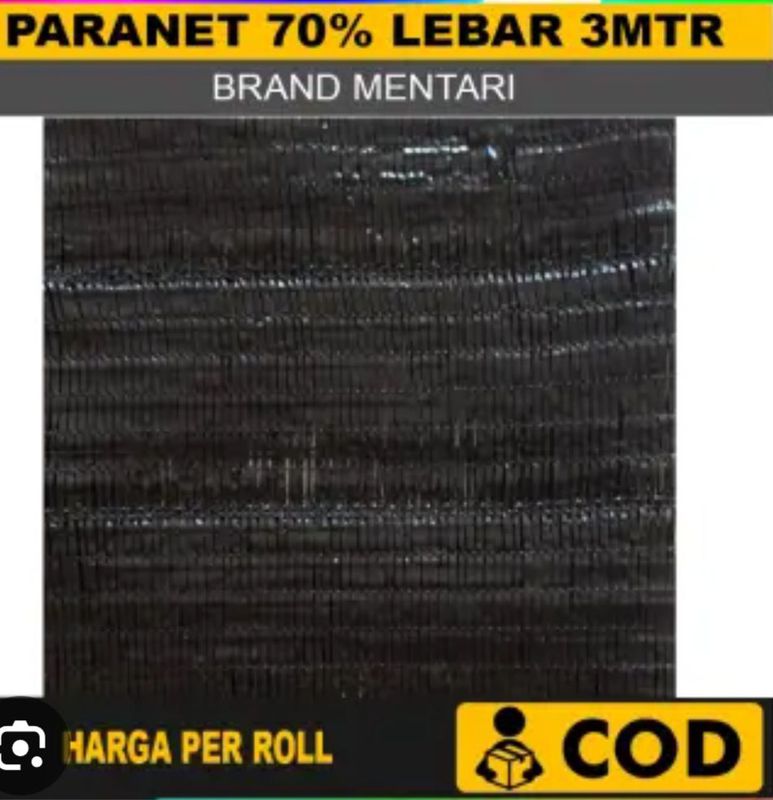 paranet 70 % 3 meter x 100 meter