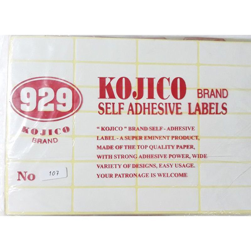 LABEL KOJICO NO.107