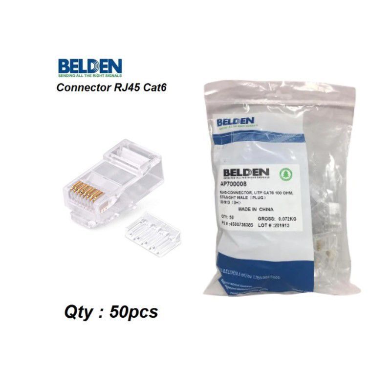 BELDEN RJ45 CONNECTOR UTP CAT 6