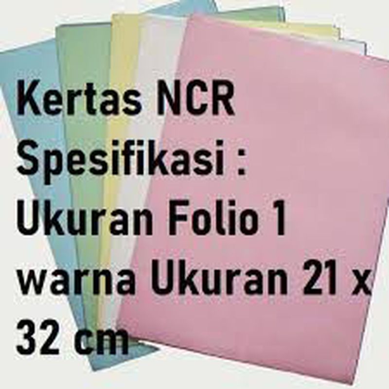 Kertas NCR ukuran folio 1 warna