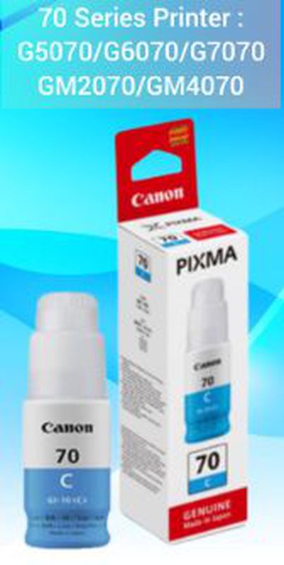 Tinta Canon Gi 70 Cyan