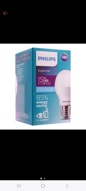 Lampu LED Cool Daylight 15 W