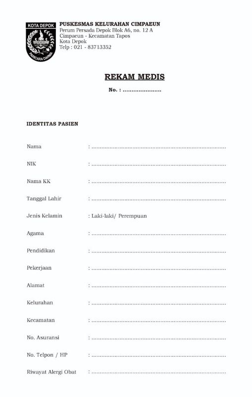 Cetak CPPT Rekam medis