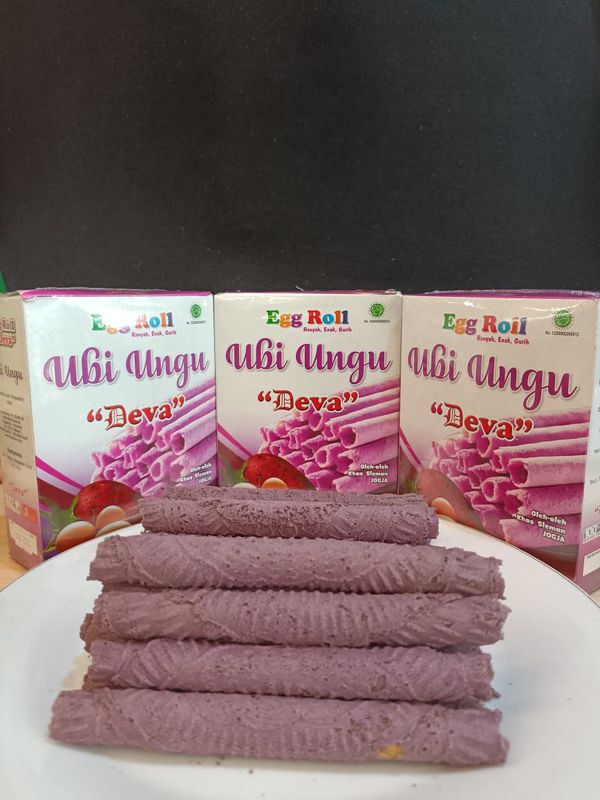 EGG ROLL RASA UBI UNGU KEMASAN DUS 170GR