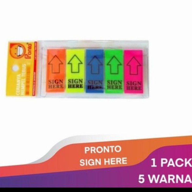 Post it sign here sticky note pronto 1 pack 2 cm