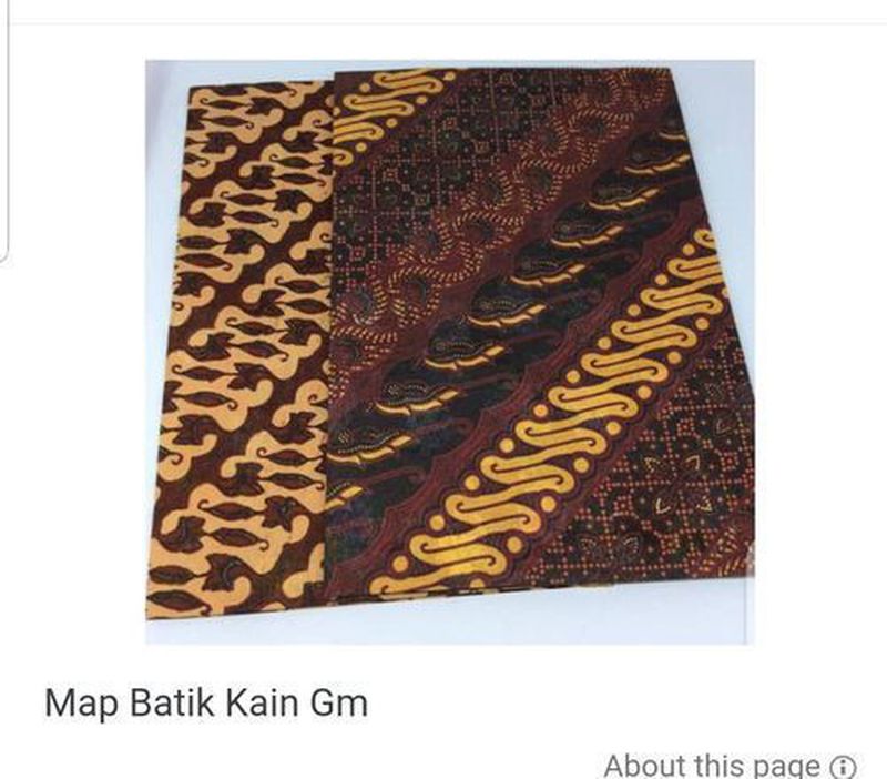 MAP BATIK KAIN