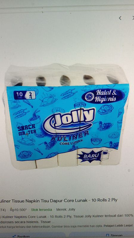 tissue jolly core emboss 10rolls