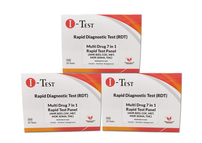I-TEST MULTI DRUG 7 IN 1 RAPID TEST PANEL (AMP, BZO, COC, MET, MOP ...