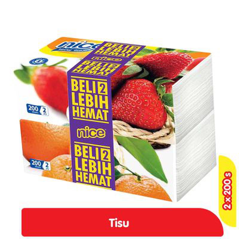 NICE FACIAL TISSUE SOFT PACK 200 S