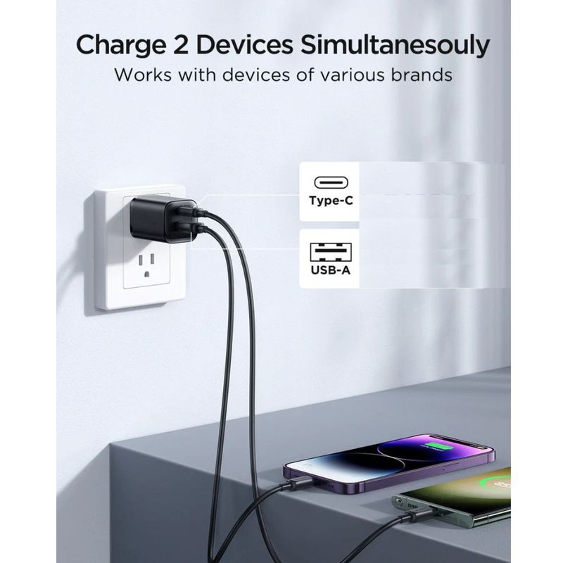 Mediatech Mini Travel Charger 30W Black - 630008BLACK