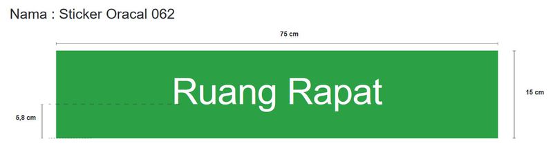 Produksi Sticker Nama dan Nomor untuk Pintu