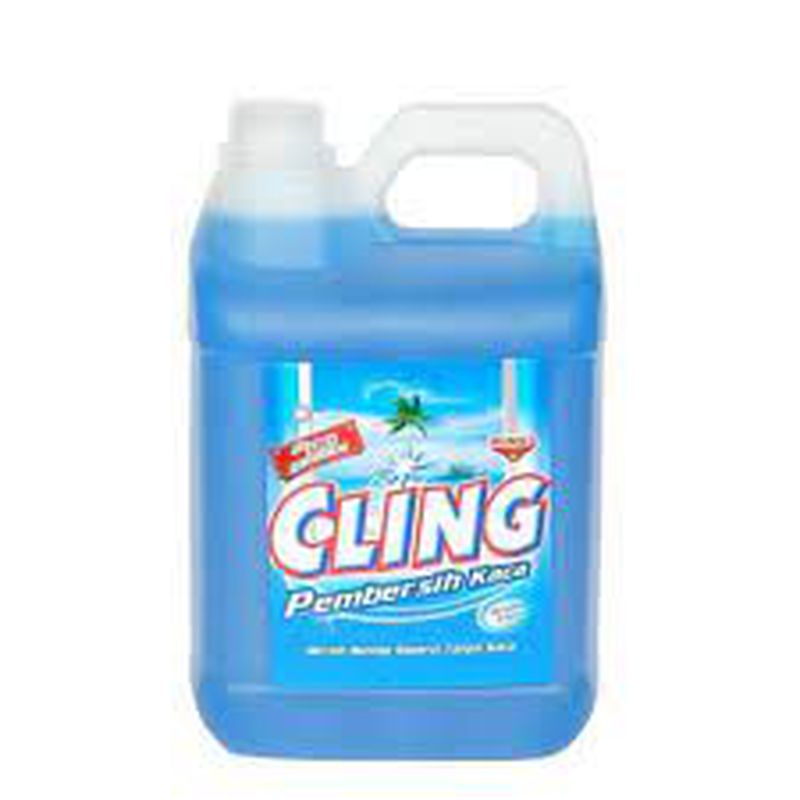 Cairan Pembersih Kaca Cling Jerigen 4 Liter Glass Cleaner