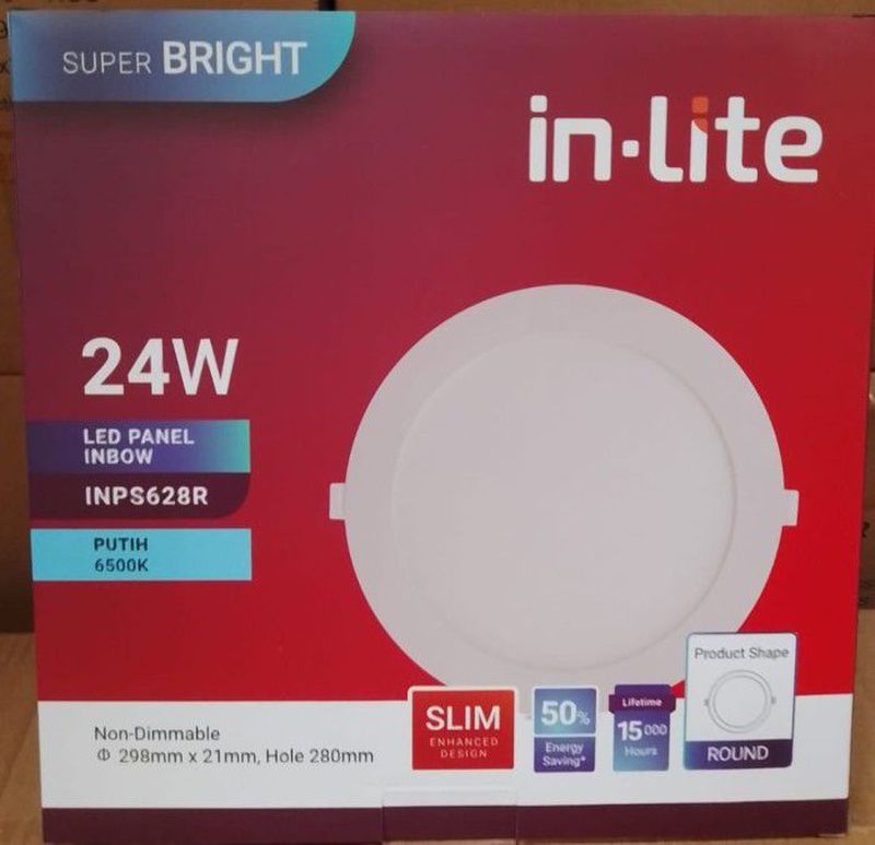 downlight LED Panel 24 watt Bulat ( Inbow )