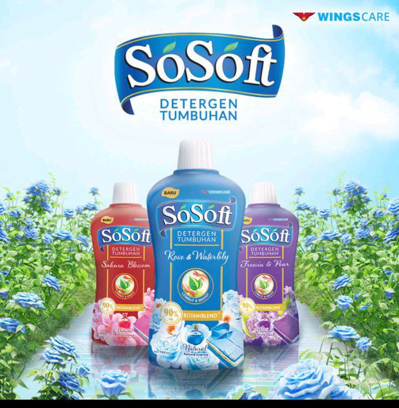 Sabun cuci cair pakaian so soft detergent cair 700 ml