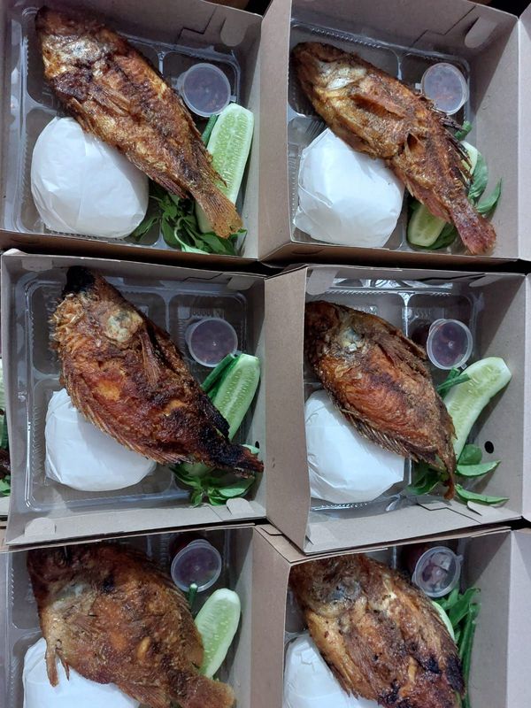 Nasi Box + Ikan Bakar/ Goreng